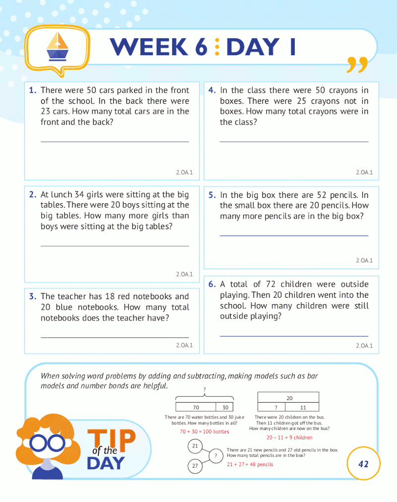 2nd Grade Common Core Math: Daily Practice Workbook Part II: Free ...