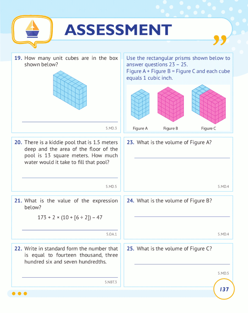 5th Grade Common Core Math: Daily Practice Workbook Part II: Free ...