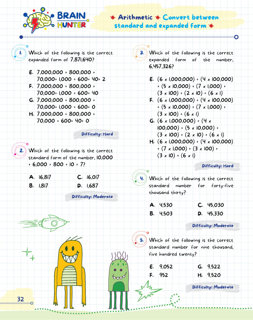Math Practice Workbook for Grades 4-5: 1000+ Questions You Need to Kill ...