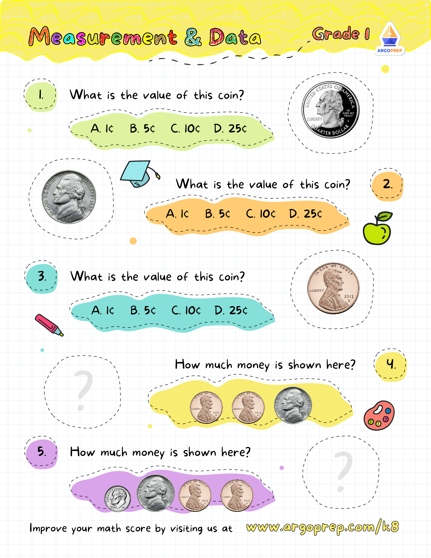 Money Word Problem Worksheets For Grade 1 K5 Learning Money Money Word Problem Worksheets For Grade 1 K5 Learning Money
