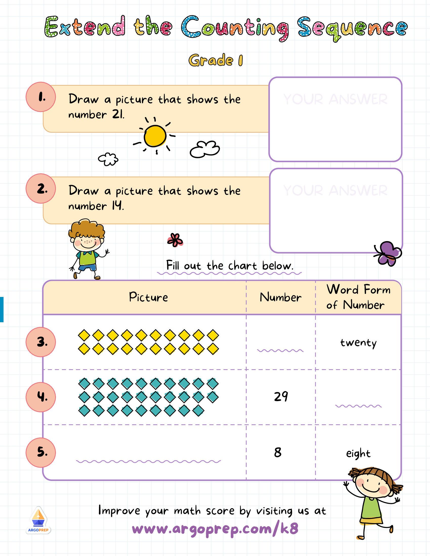 Count and Draw - ArgoPrep