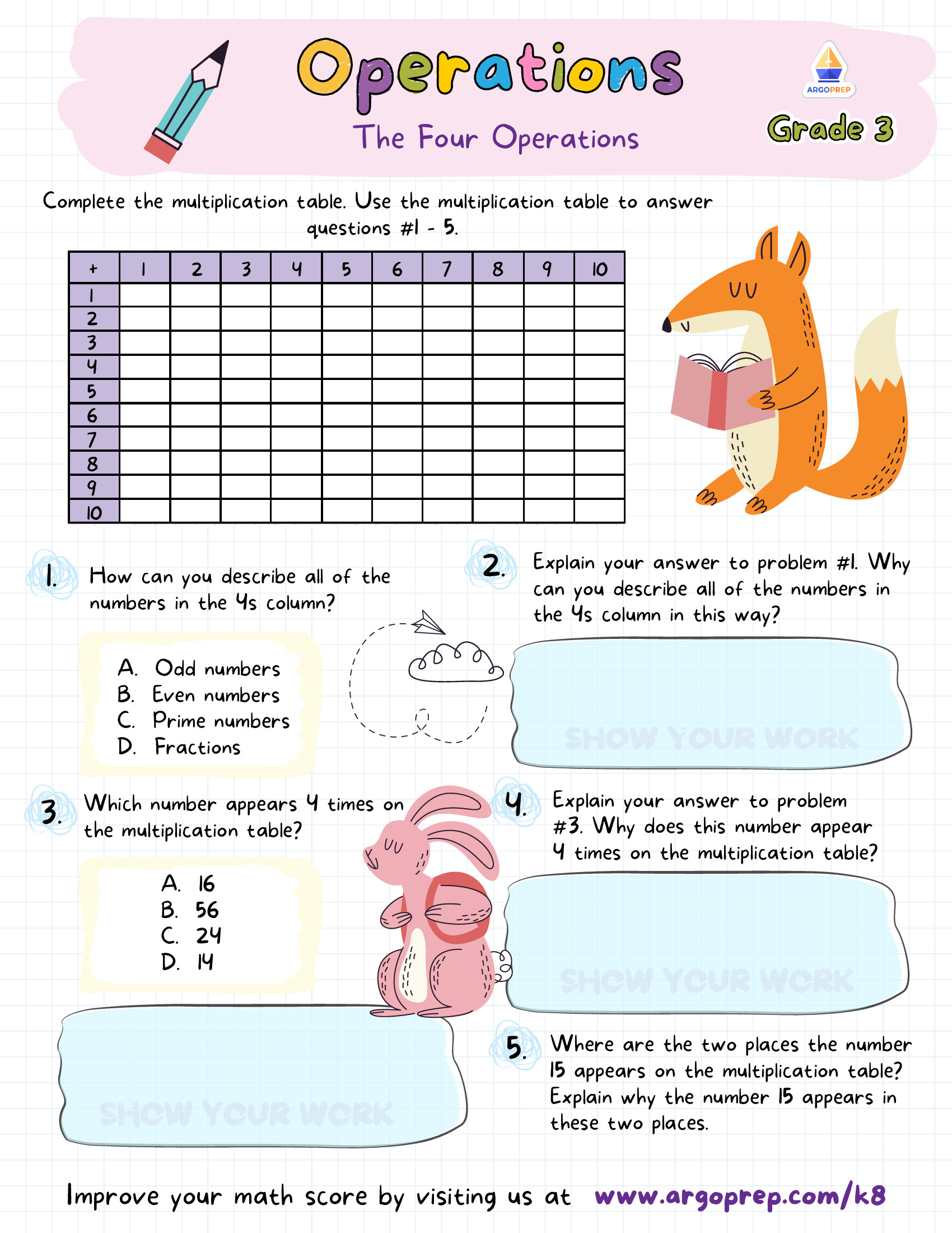 Add, Subtract, Multiply, Divide! - ArgoPrep
