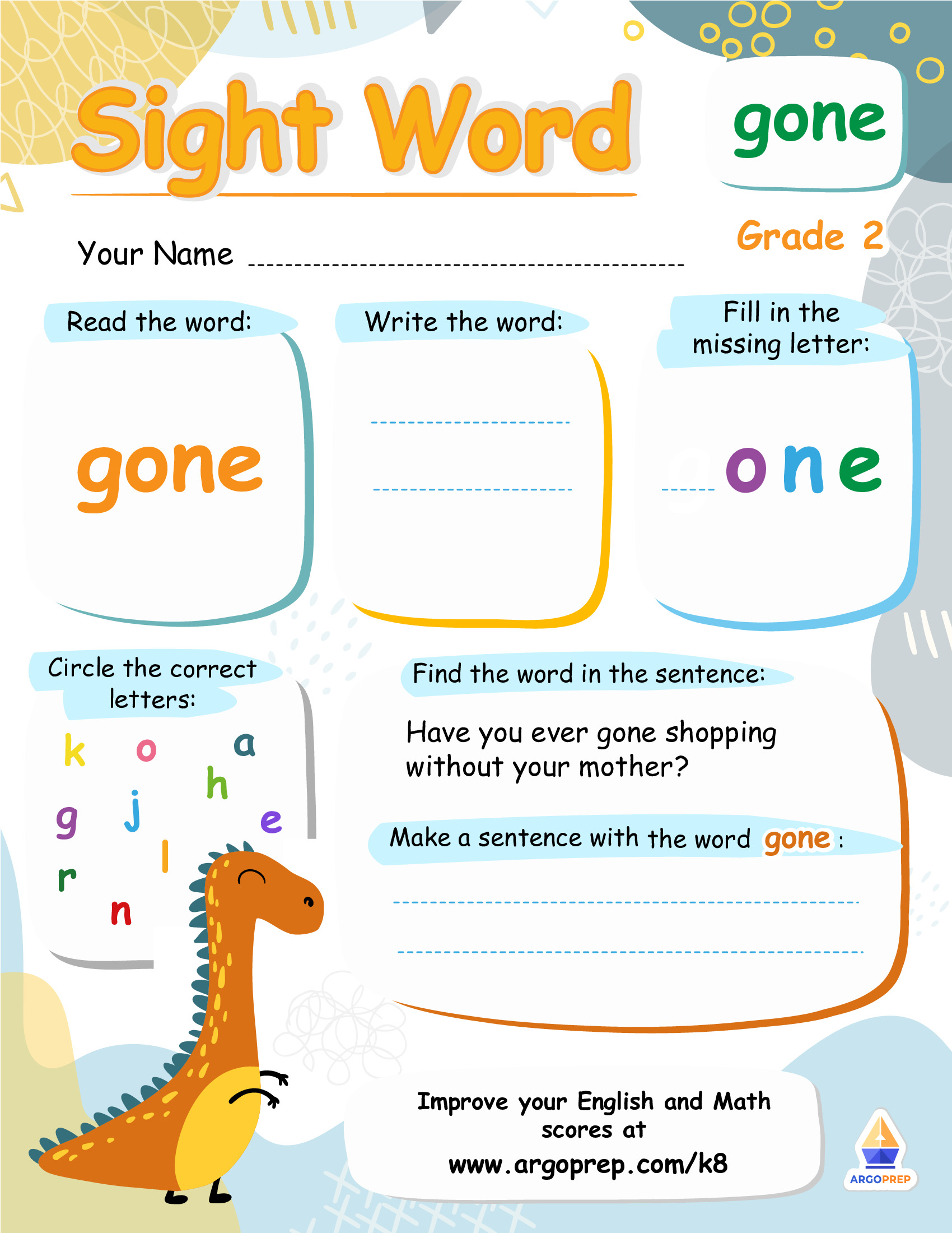 Going, Going, "Gone"! - ArgoPrep