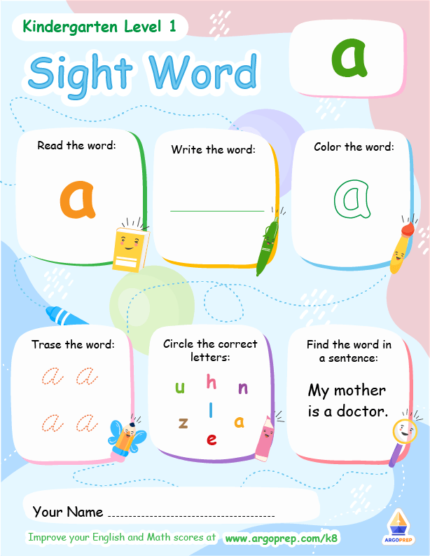 First Grade Sight Words: List and Basics - ArgoPrep
