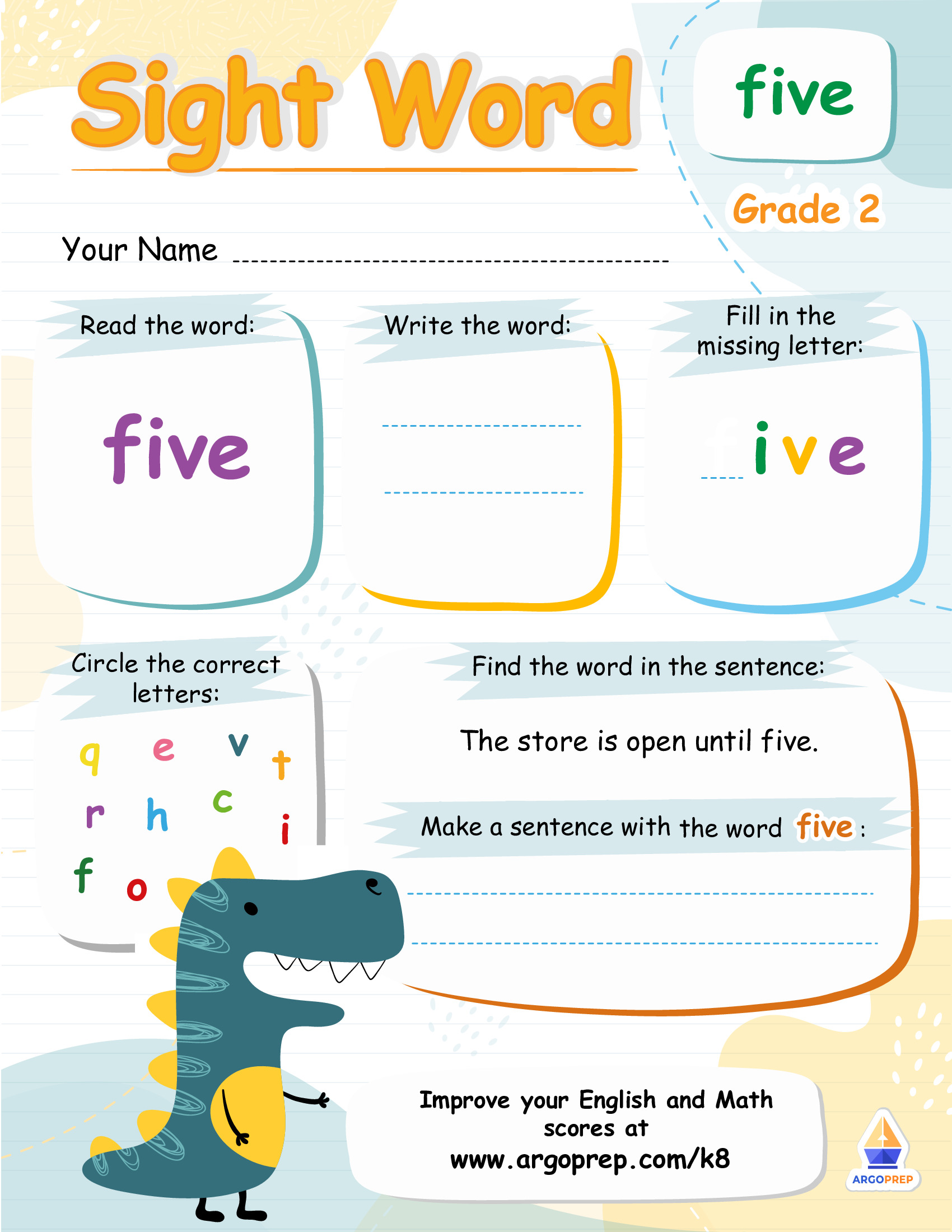 High "Five" - ArgoPrep