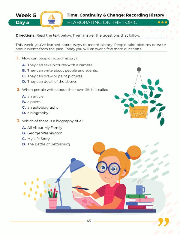 2nd Grade Social Studies: Daily Practice Workbook - ArgoPrep