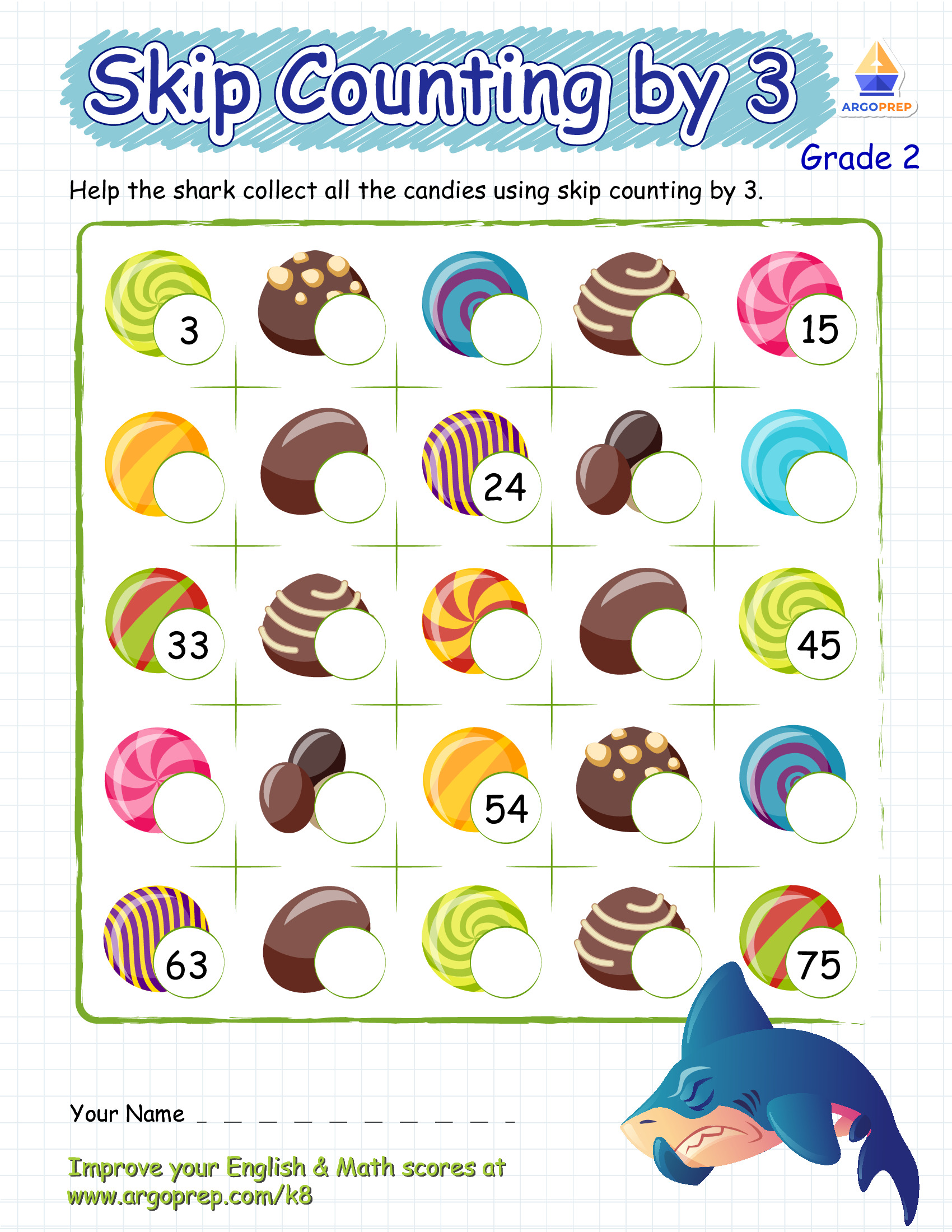 Adding & Multiplying Shapes with Lincoln Lion - ArgoPrep