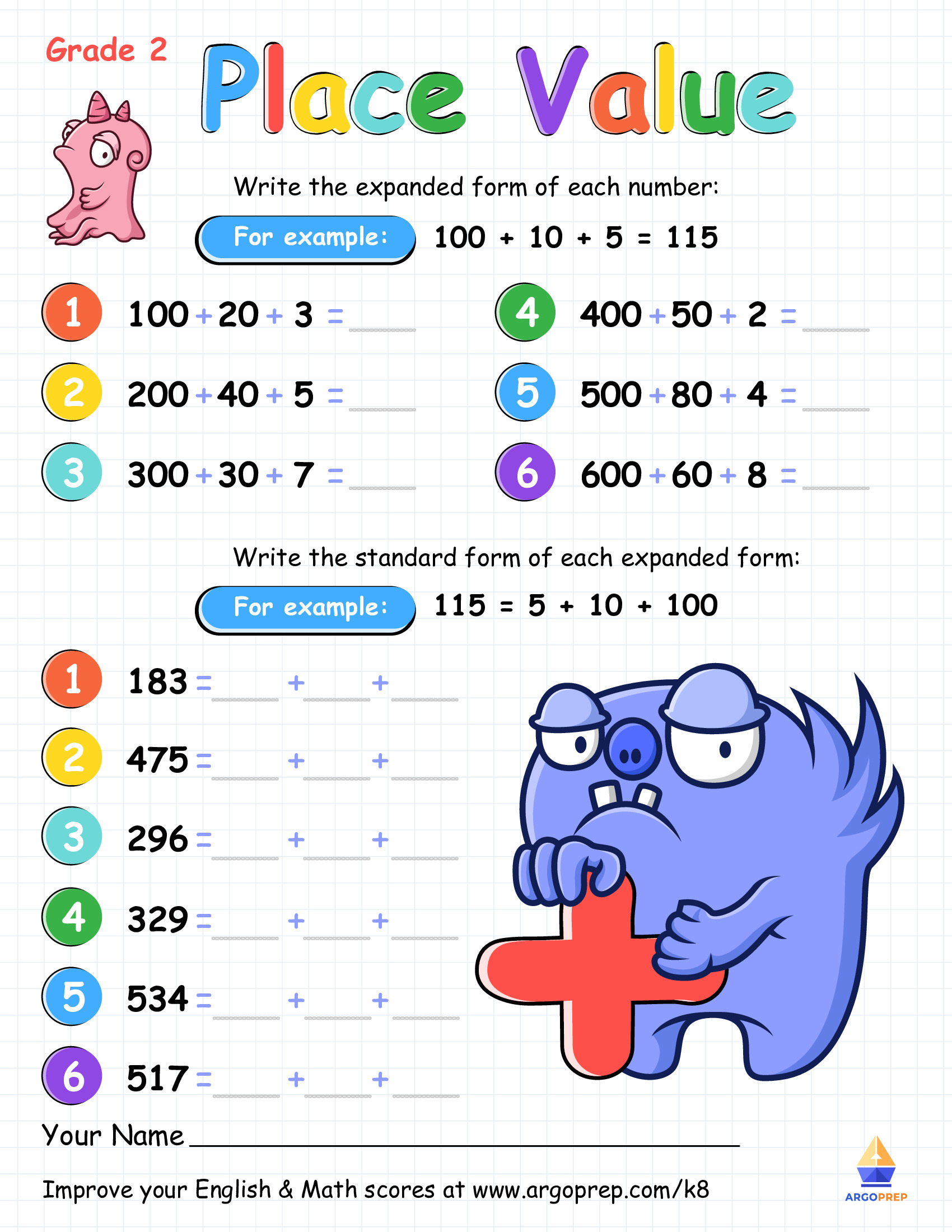 Adding & Multiplying Shapes with Lincoln Lion - ArgoPrep