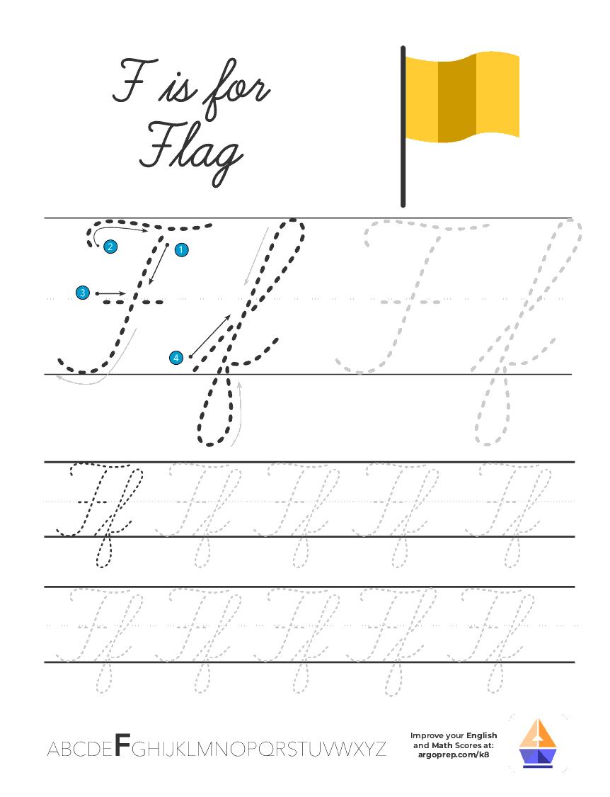 Cursive F - ArgoPrep