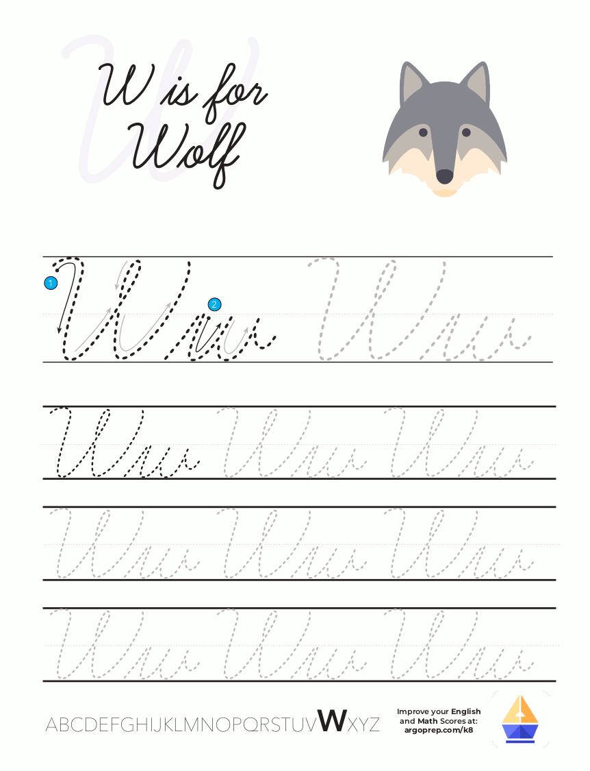 Cursive W - ArgoPrep