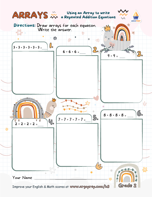 Using an Array to write a Repeated Addition Equations_5 - ArgoPrep