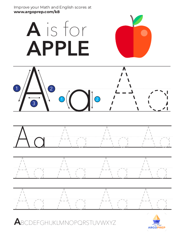 Trace Letter "A" - ArgoPrep