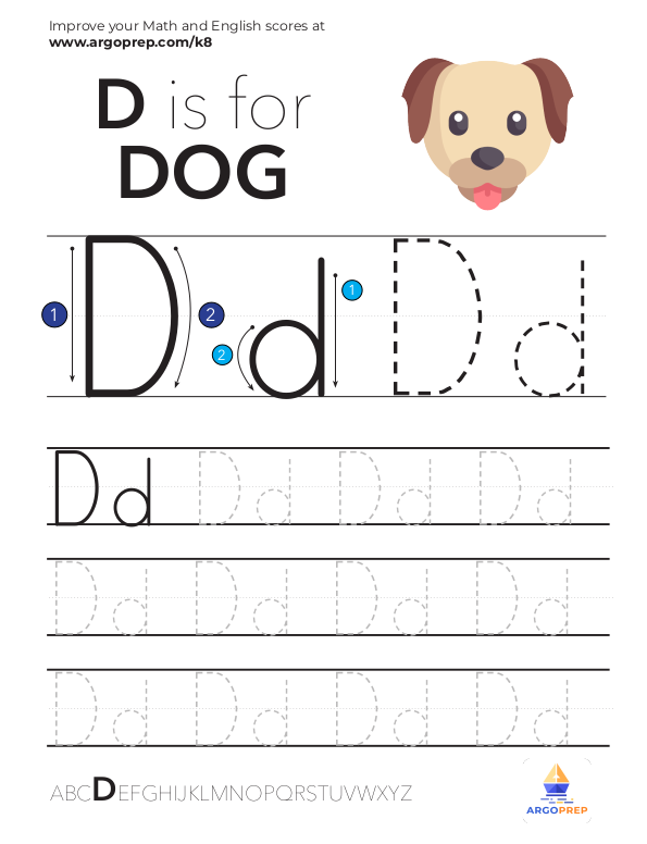 Trace Letter "D" - ArgoPrep