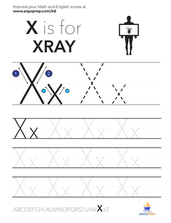 Trace Letter "X" - ArgoPrep