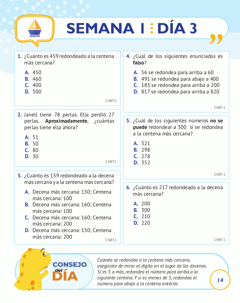 3rd Grade Common Core Math: Spanish Edition - ArgoPrep