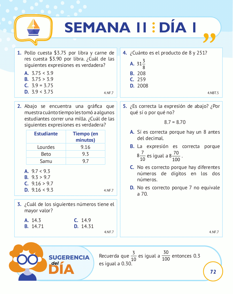 4th Grade Common Core Math: Spanish Edition - ArgoPrep