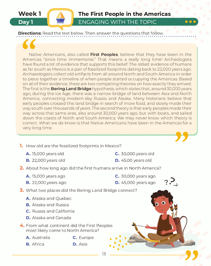 5th Grade Social Studies: Daily Practice Workbook - ArgoPrep