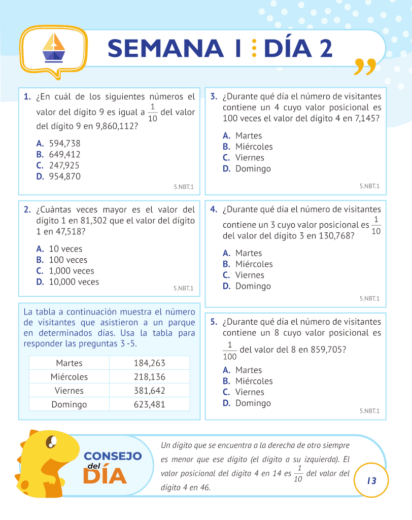 5th Grade Common Core Math: Spanish Edition - ArgoPrep