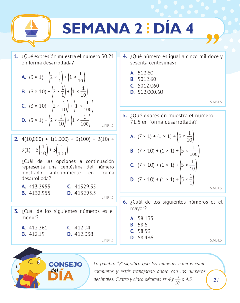 5th Grade Common Core Math: Spanish Edition - ArgoPrep