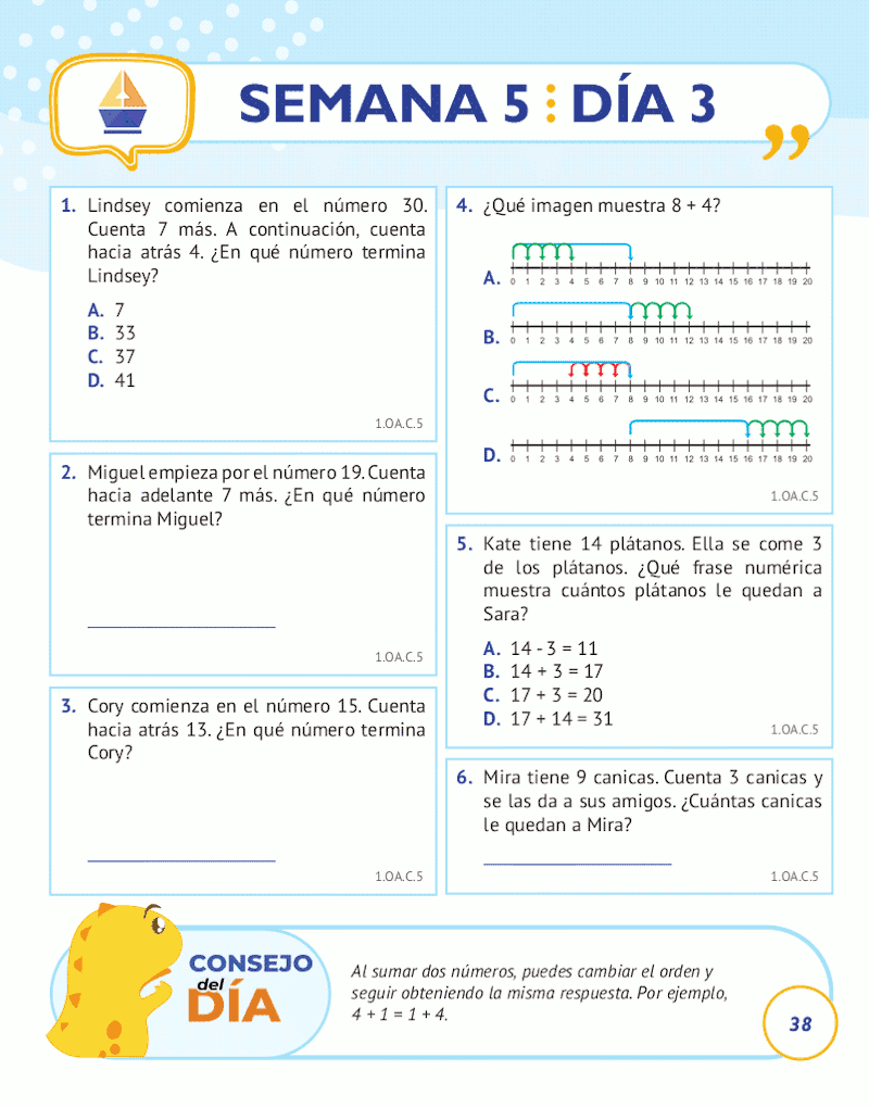 1st Grade Common Core Math: Spanish Edition - ArgoPrep