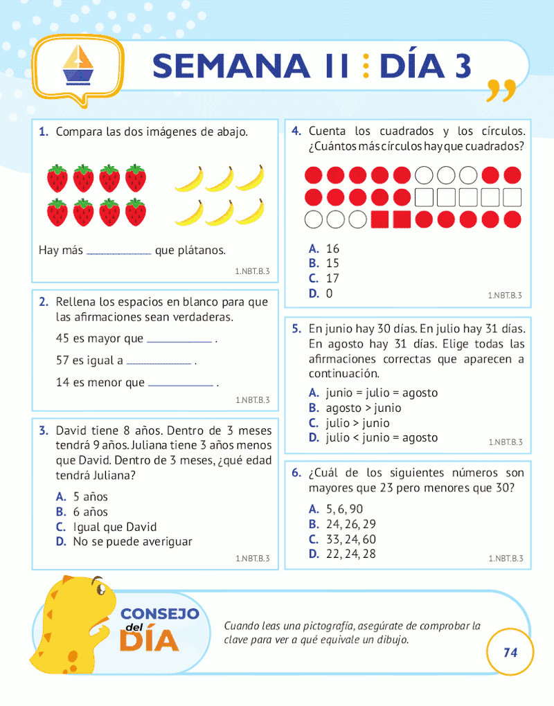 1st Grade Common Core Math: Spanish Edition - ArgoPrep
