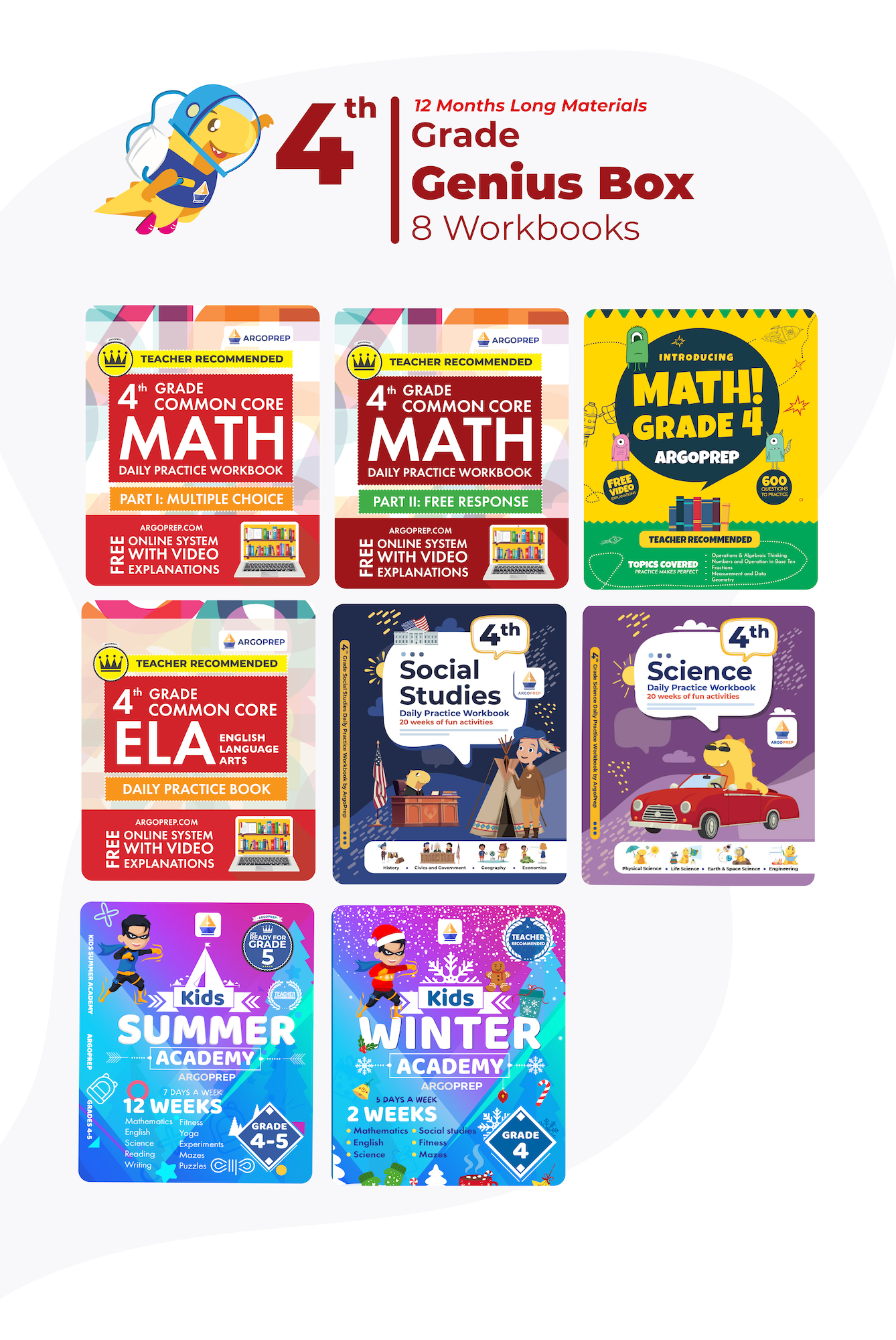 4th Grade Common Core Math: Daily Practice Workbook Part I: Multiple ...