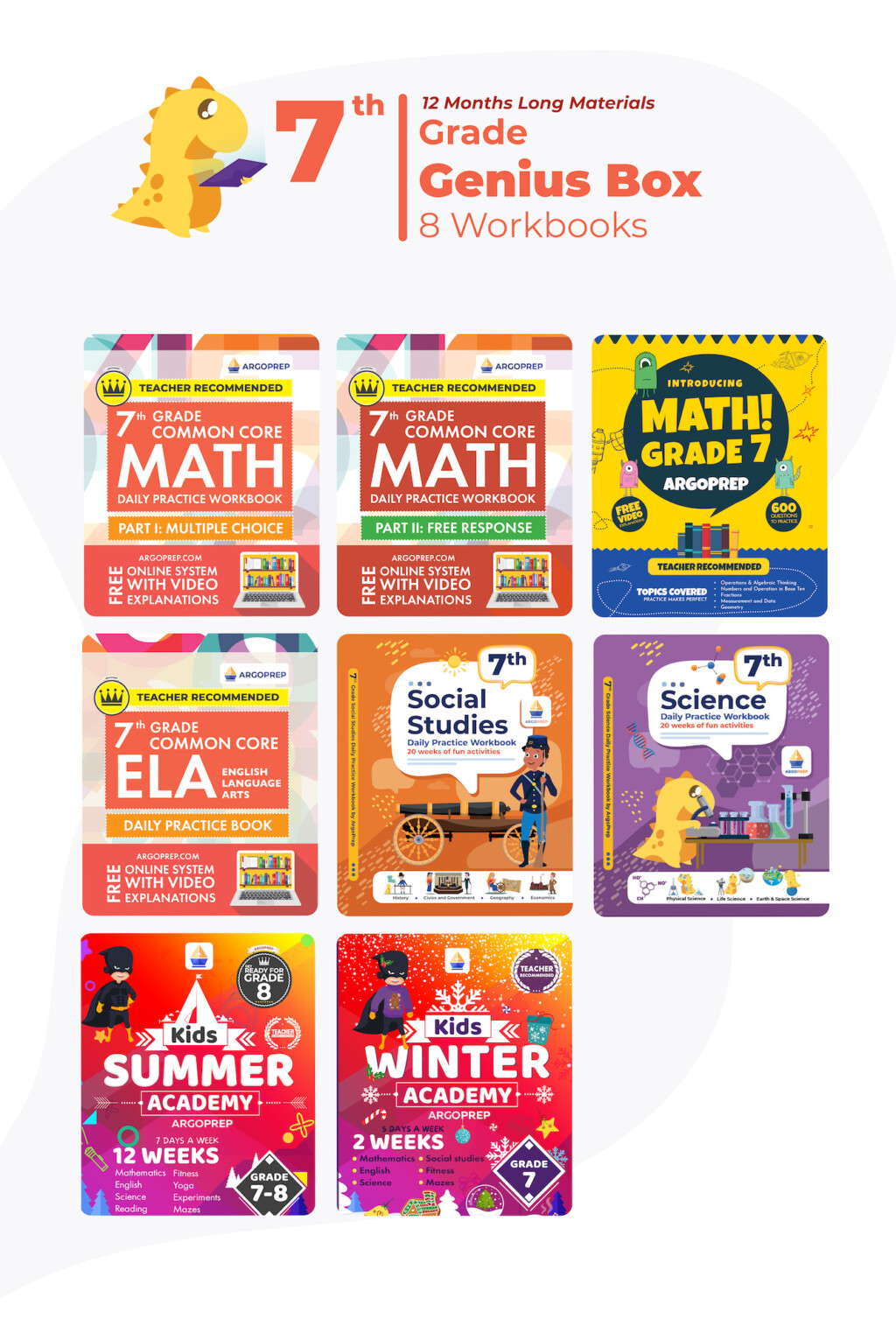 7th Grade Ultimate Bundle (8 Workbooks) - ArgoPrep