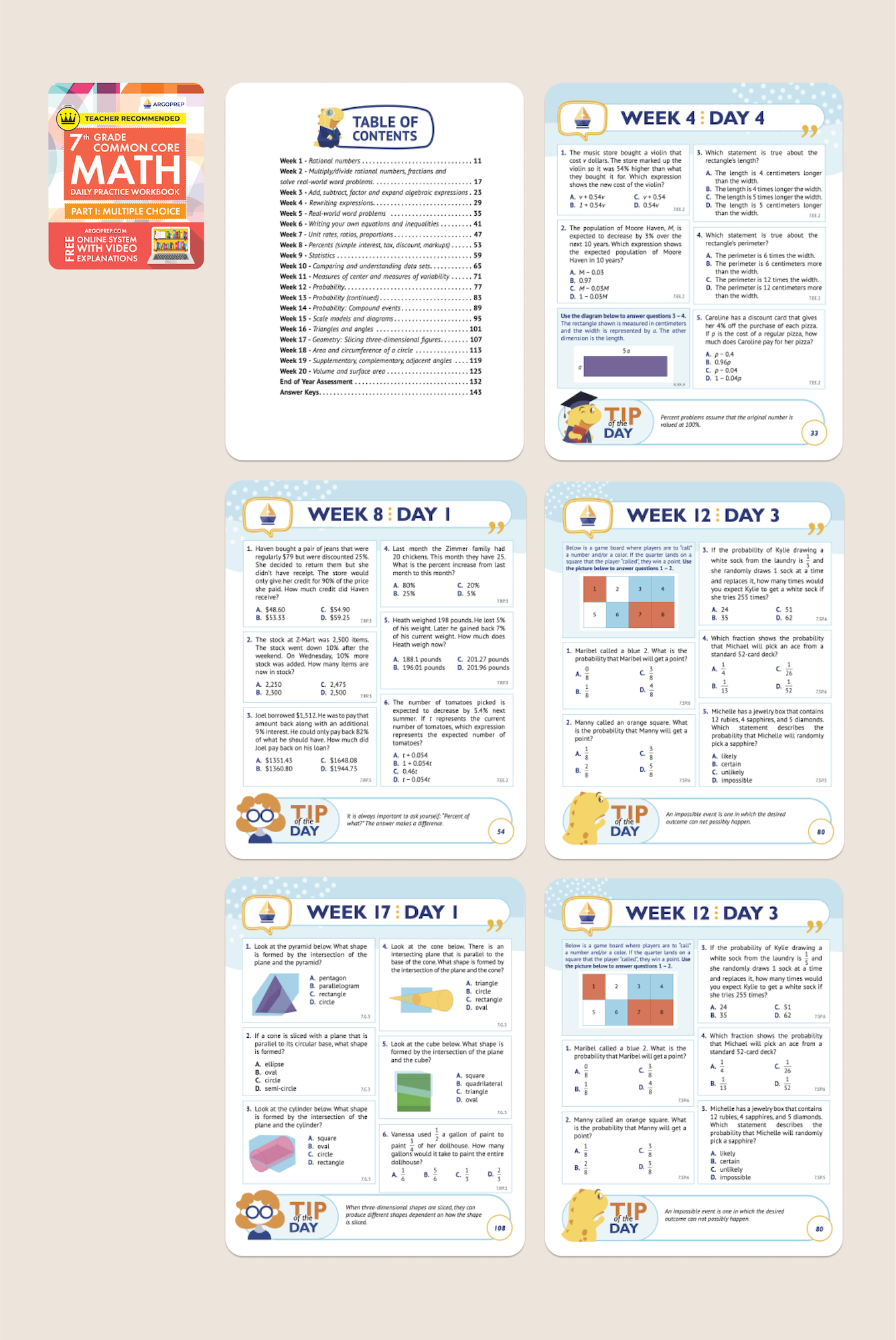 7th Grade Ultimate Bundle (8 Workbooks) - ArgoPrep