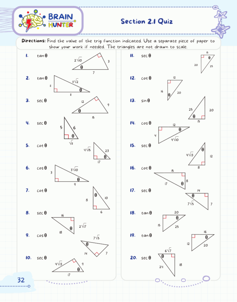 High School Trigonometry Practice Workbook - ArgoPrep